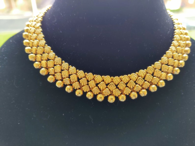 Golden Plated Neckless - Etsy