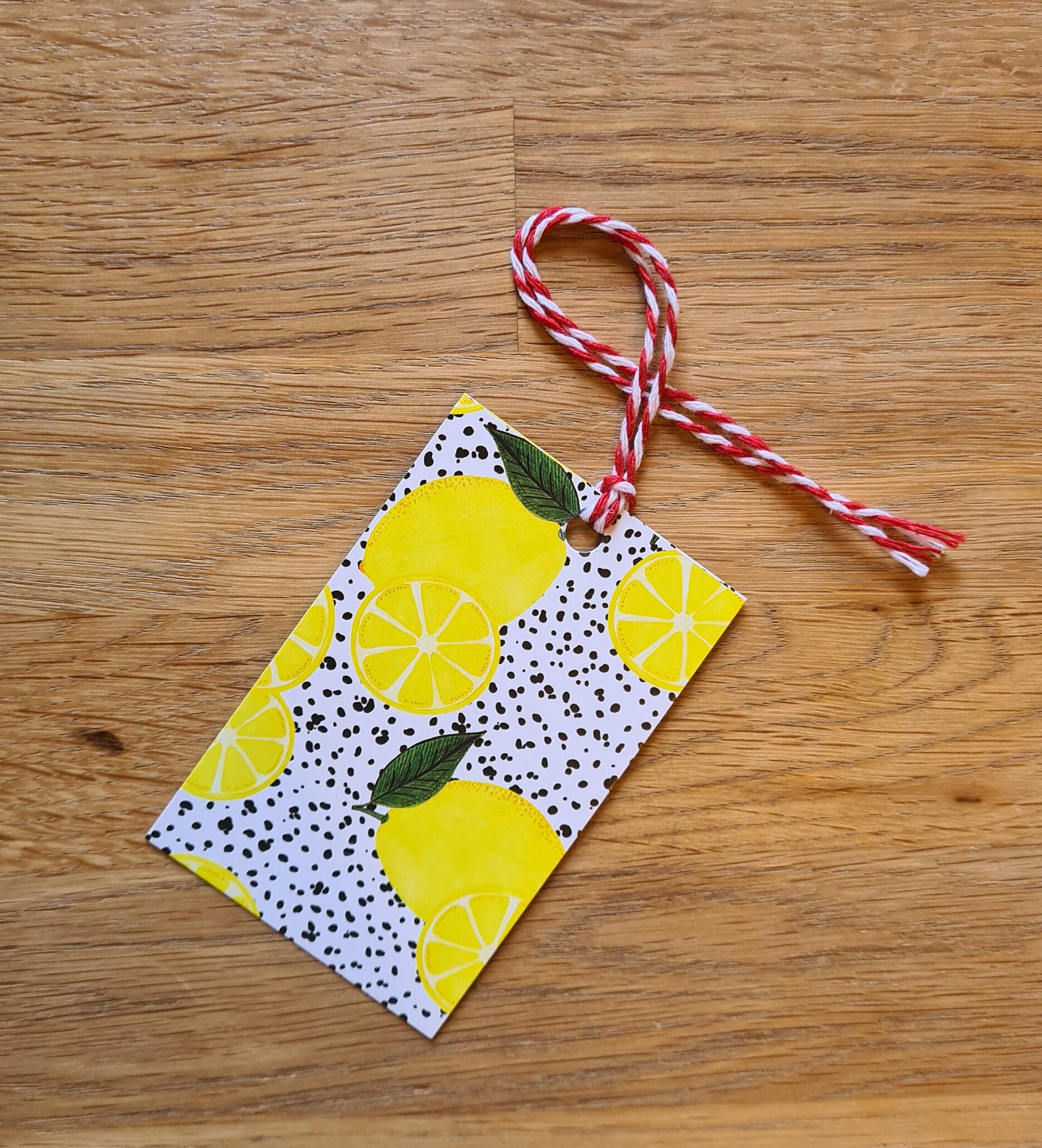 Bright and Zesty Lemon Gift Tags With String - Etsy