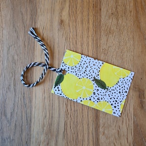 Bright and Zesty Lemon Gift Tags With String - Etsy