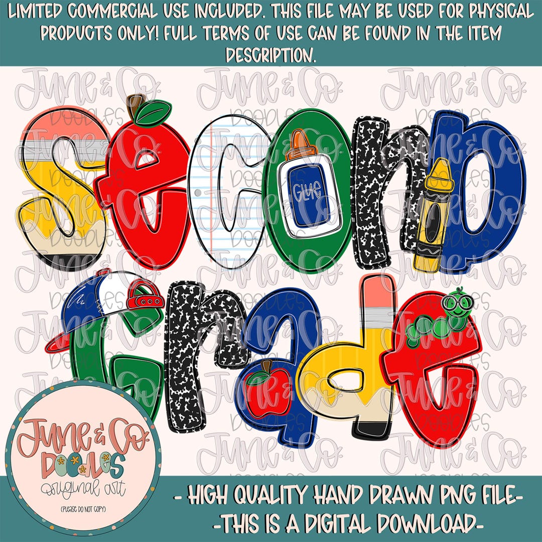 Boys Second Grade PNG| Cool Back to School Sublimation File| Little Boy ...