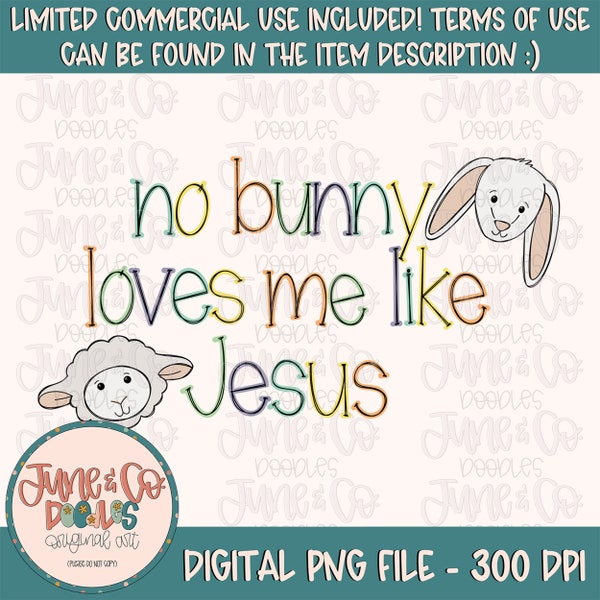 No Bunny Loves You Like Jesus - Etsy