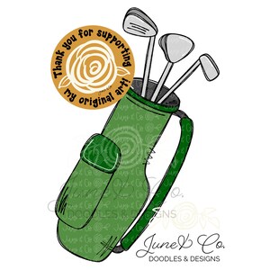 Golf Clip Art PNG Bundle| Preppy Golf Sublimation Files| Golf Themed ...