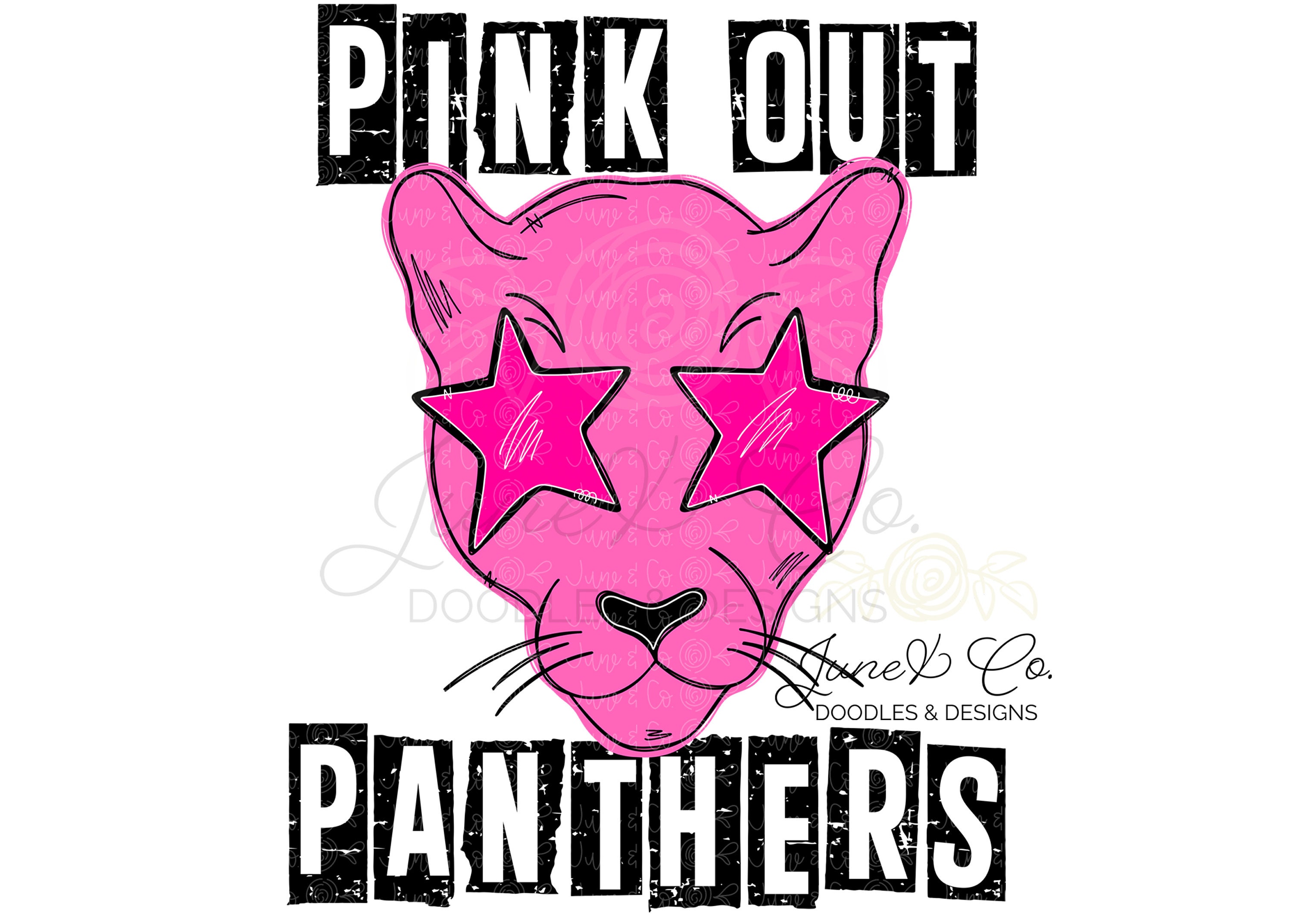 Pink Out Panthers PNG Football Pink Out Sublimation File - Etsy