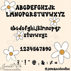 Jayne Font Hand Written Retro Style Font Groovy Lettering OTF File TTF ...