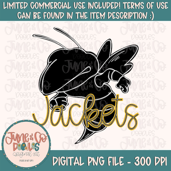 Yellow Jacket Mascot Svg - Etsy