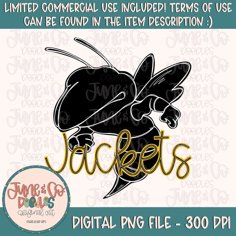 Yellow Jacket Mascot Svg - Etsy