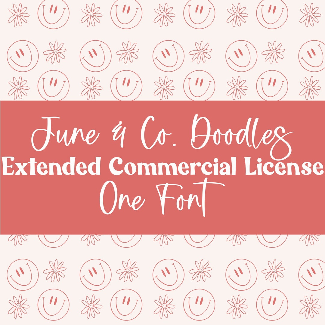 Extended Commercial License for One Font - Etsy