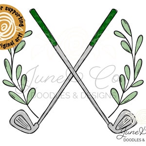 Golf Clip Art PNG Bundle| Preppy Golf Sublimation Files| Golf Themed ...