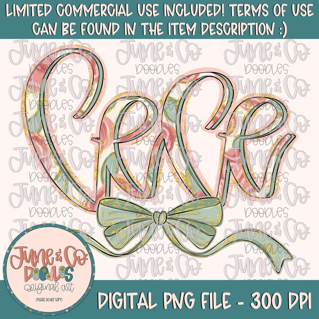 Painted Floral Cece PNG| Cece With Bow Sublimation File| Floral Mother ...
