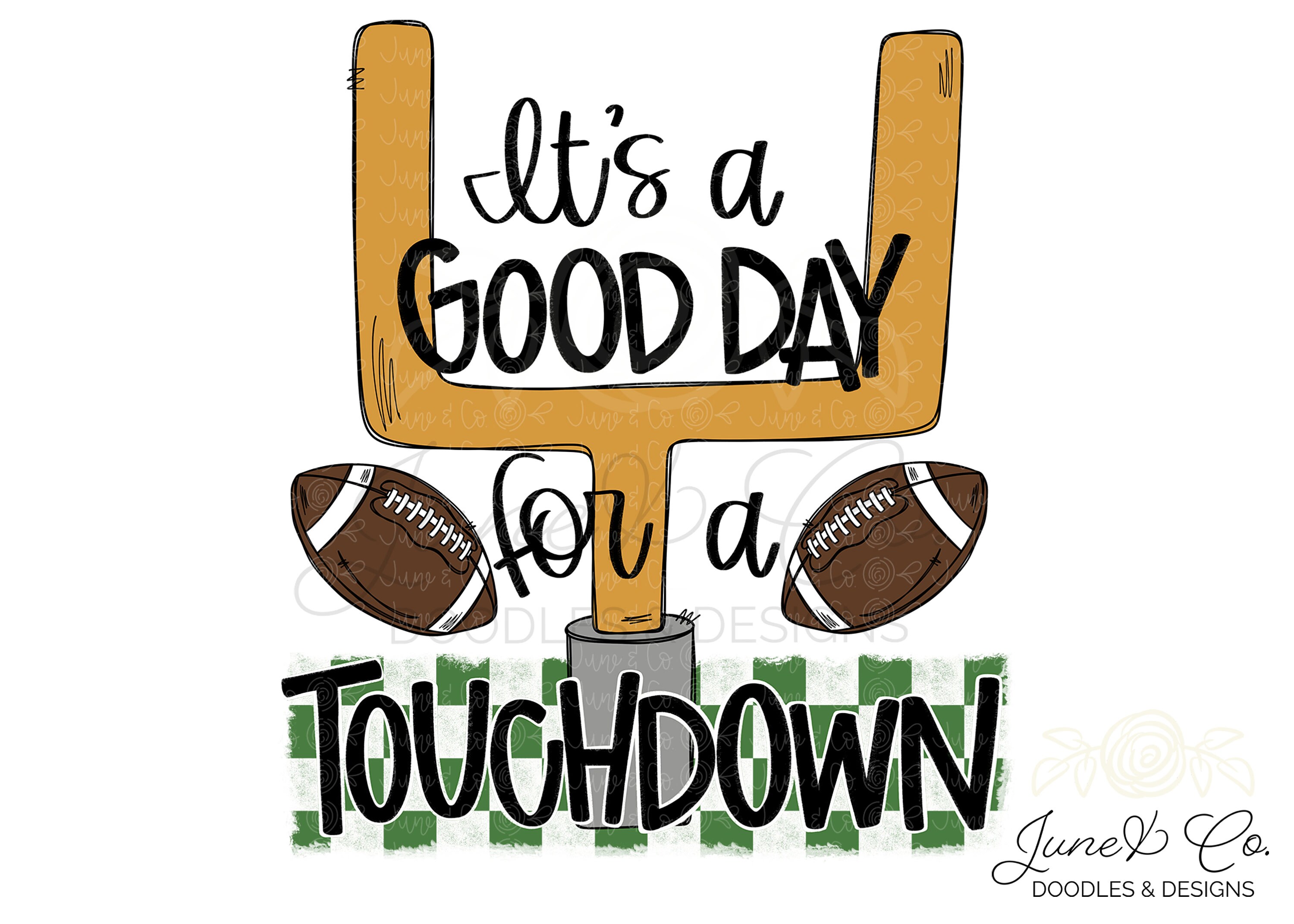 It's A Good Day for A Touchdown PNG Sports Sublimation - Etsy