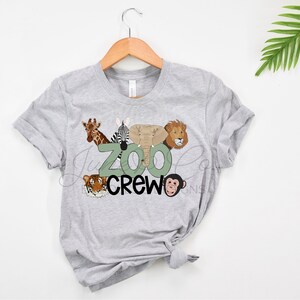 Zoo Crew PNG| Kids Zoo Animals Sublimation File| Kids Zoo Shirt Design ...