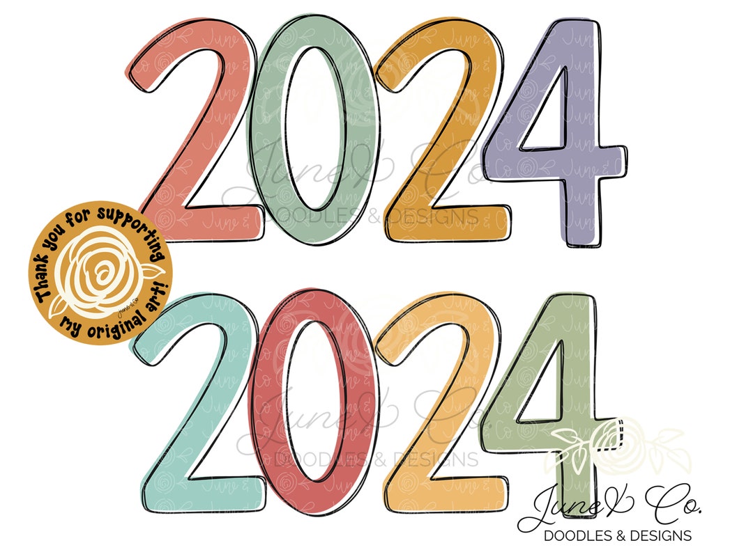 2024 PNG Bundle New Year Sublimation File New Year's Eve - Etsy
