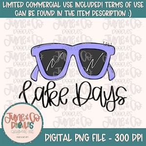 Lake Days PNG| Lake Things Sublimation File| Summer Time Doodles| Lake ...
