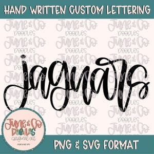 Jaguars Mascot Lettering PNG| Team Spirit Sublimation File| Sports Team ...