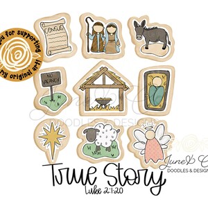 True Story Cookies PNG Faith Based Christmas Sublimation - Etsy