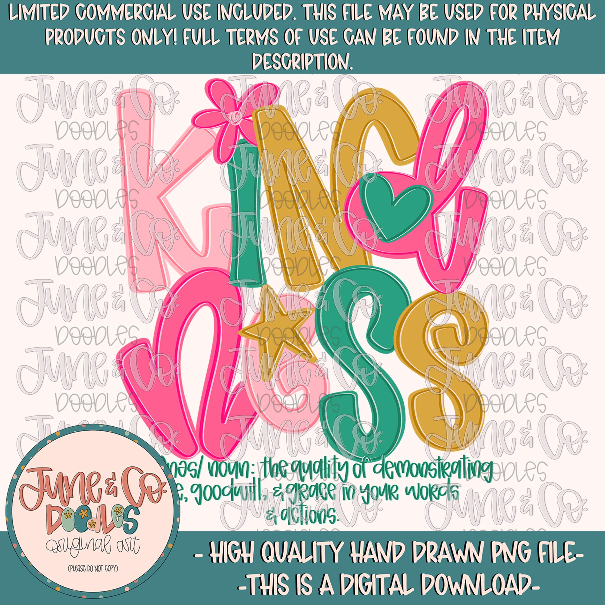 Kindness Definition PNG| Be Kind Sublimation File| Inspirational Shirt ...