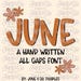 Jayne Font| Hand Written Retro Style Font| Groovy Lettering| OTF File ...