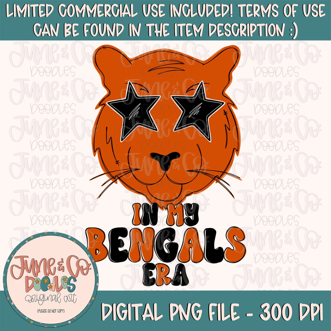 In My Bengals Era PNG| Game Day Mascot Sublimation File| School Spirit ...