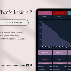 2024 Monthly Budget Spreadsheet Google Sheets, Financial Planner ...