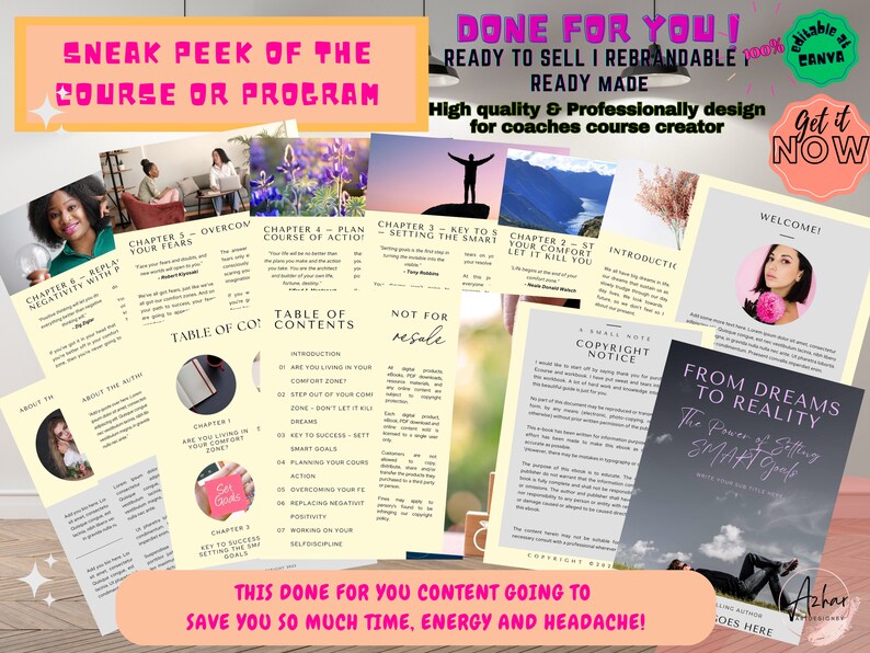 Brandable Coaching Program | Dare to Dream Done for You Workbook ...