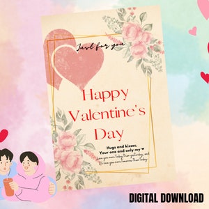 Printable Valentine's Day Greeting Card, Downloadable Card, Special One ...