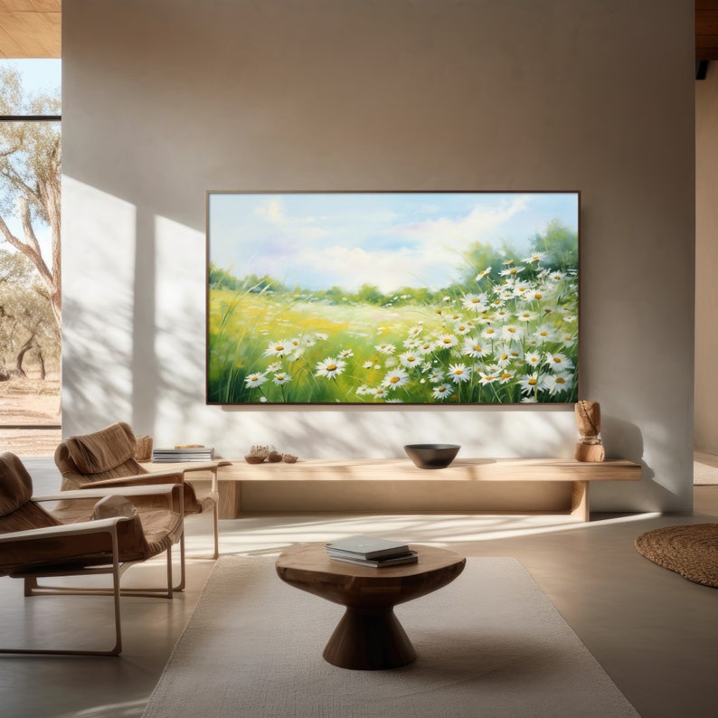 Spring TV Frame Art | 3840x2160 4K Instant Download | Flower Landscape ...