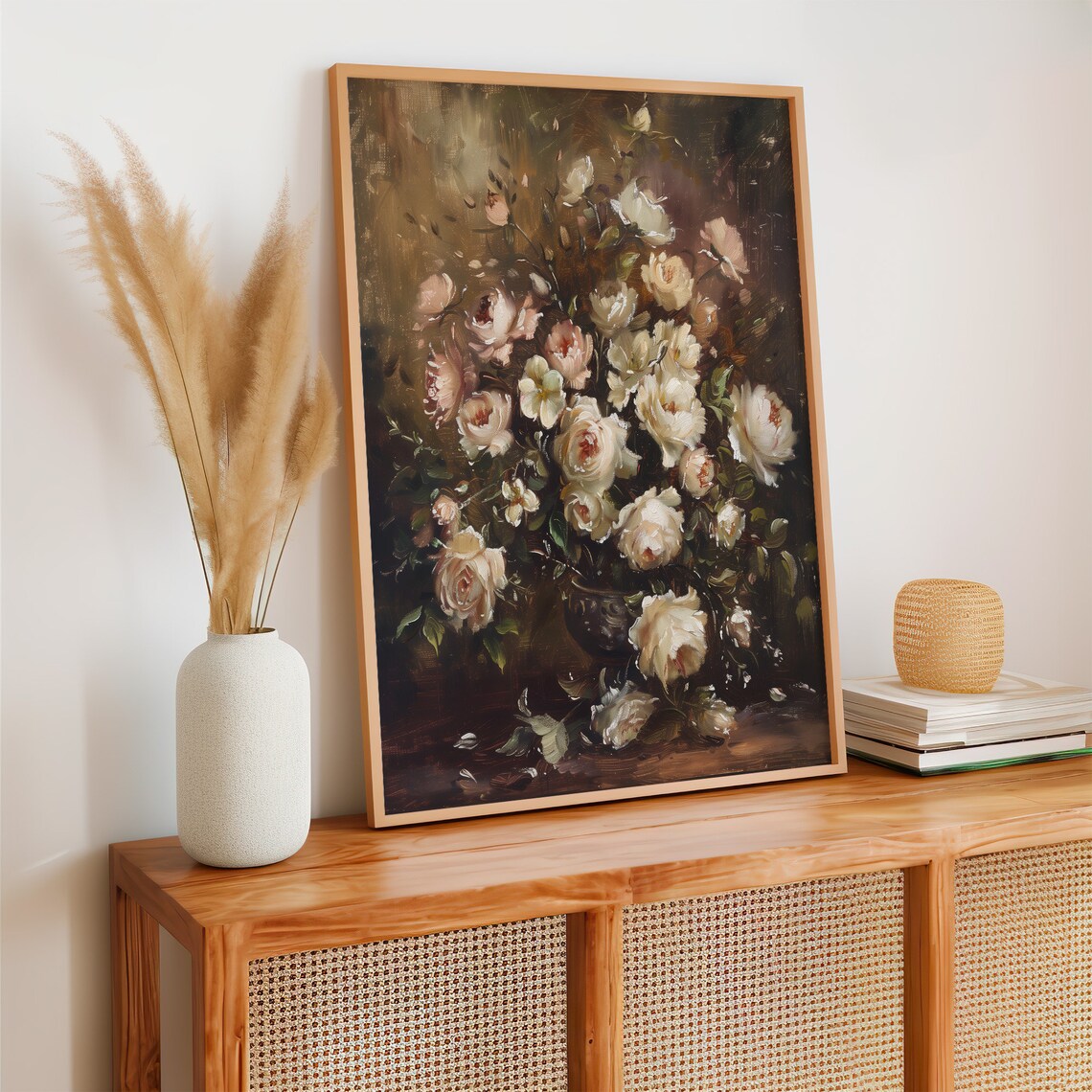 Rustic Still Life Painting Wall Art Printable Neutral Farmhouse Wall ...