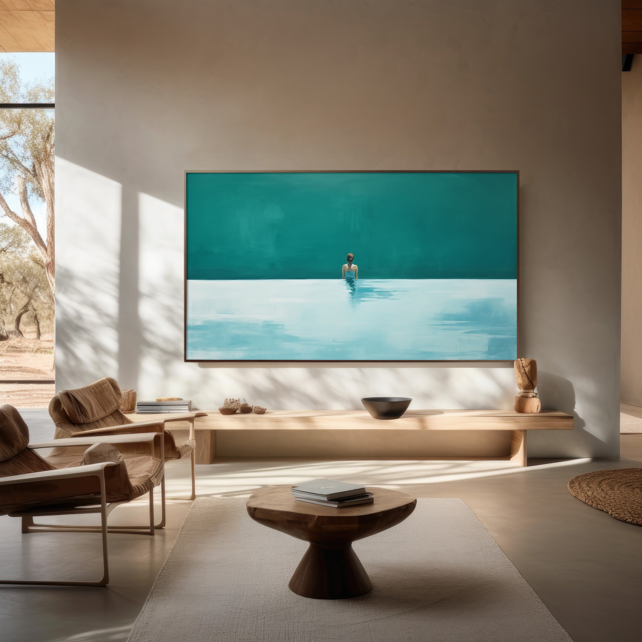 Minimalist TV Frame Art | 3840x2160 4K Instant Download | Samsung the ...