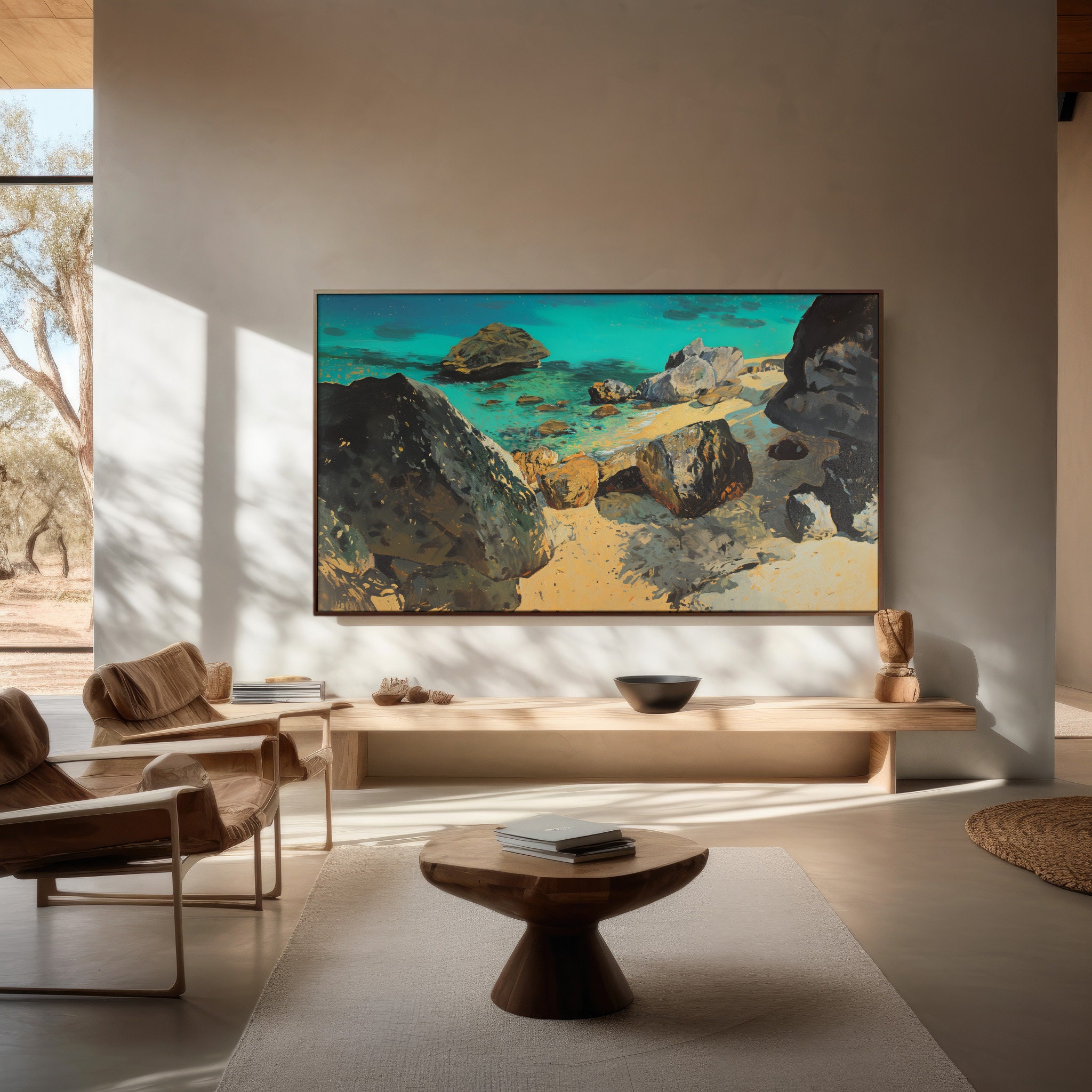 Beach TV Frame Art 3840x2160 4K Instant Download Samsung Frame TV Art ...
