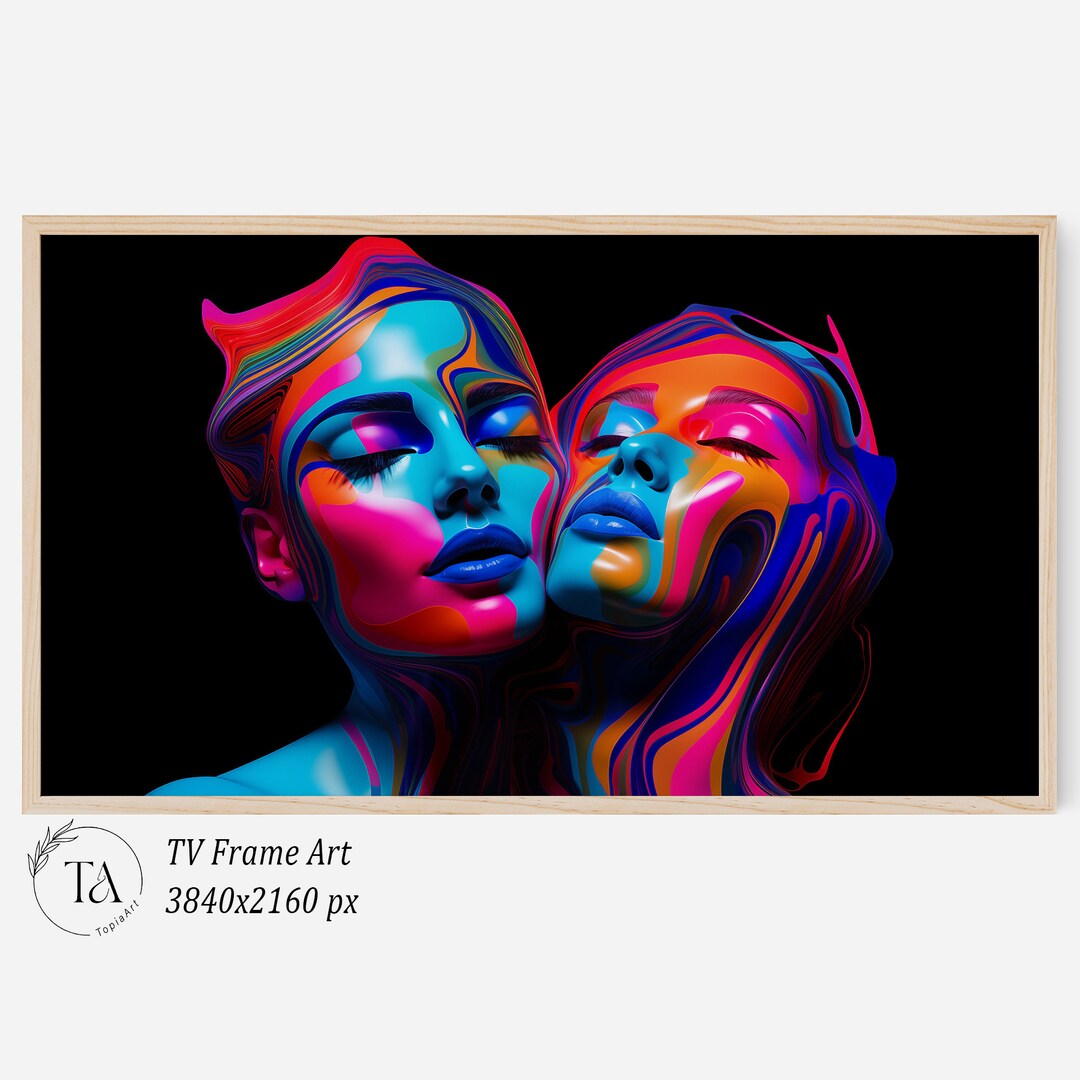 Modern TV Frame Art | 3840x2160 4K Instant Download | Samsung the Frame ...