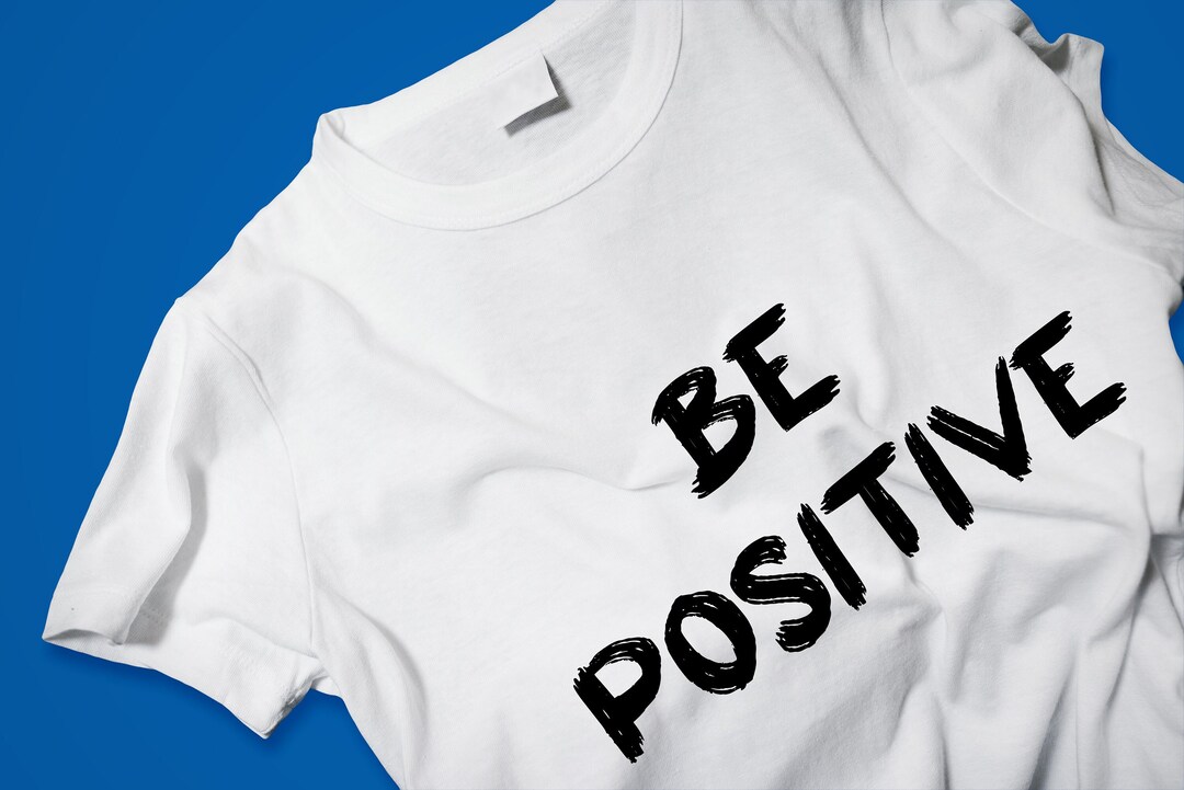 Wall Art Print "be Positive" - Inspirational Quote Decor - Motivational ...