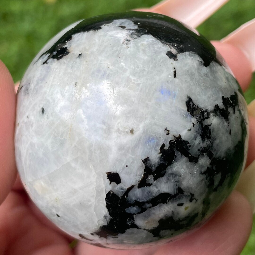 Rainbow Moonstone Sphere 50-55 Mm Moonstone Sphere Moonstone Moonstone ...