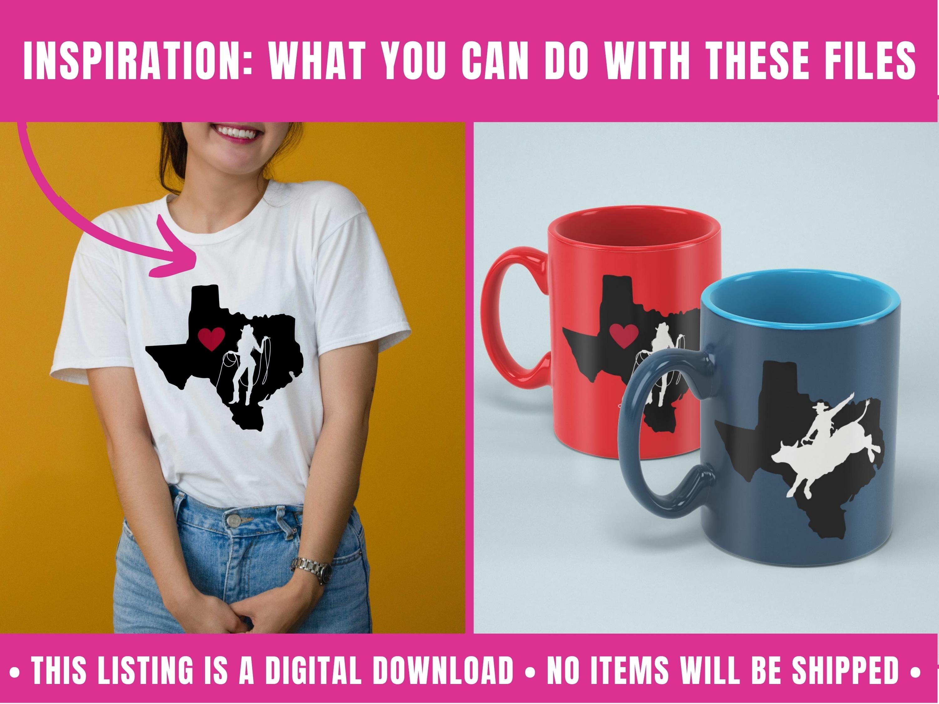 Texas SVG Bundle With State of Texas Svg for Cricut, Texas Outline Svg ...