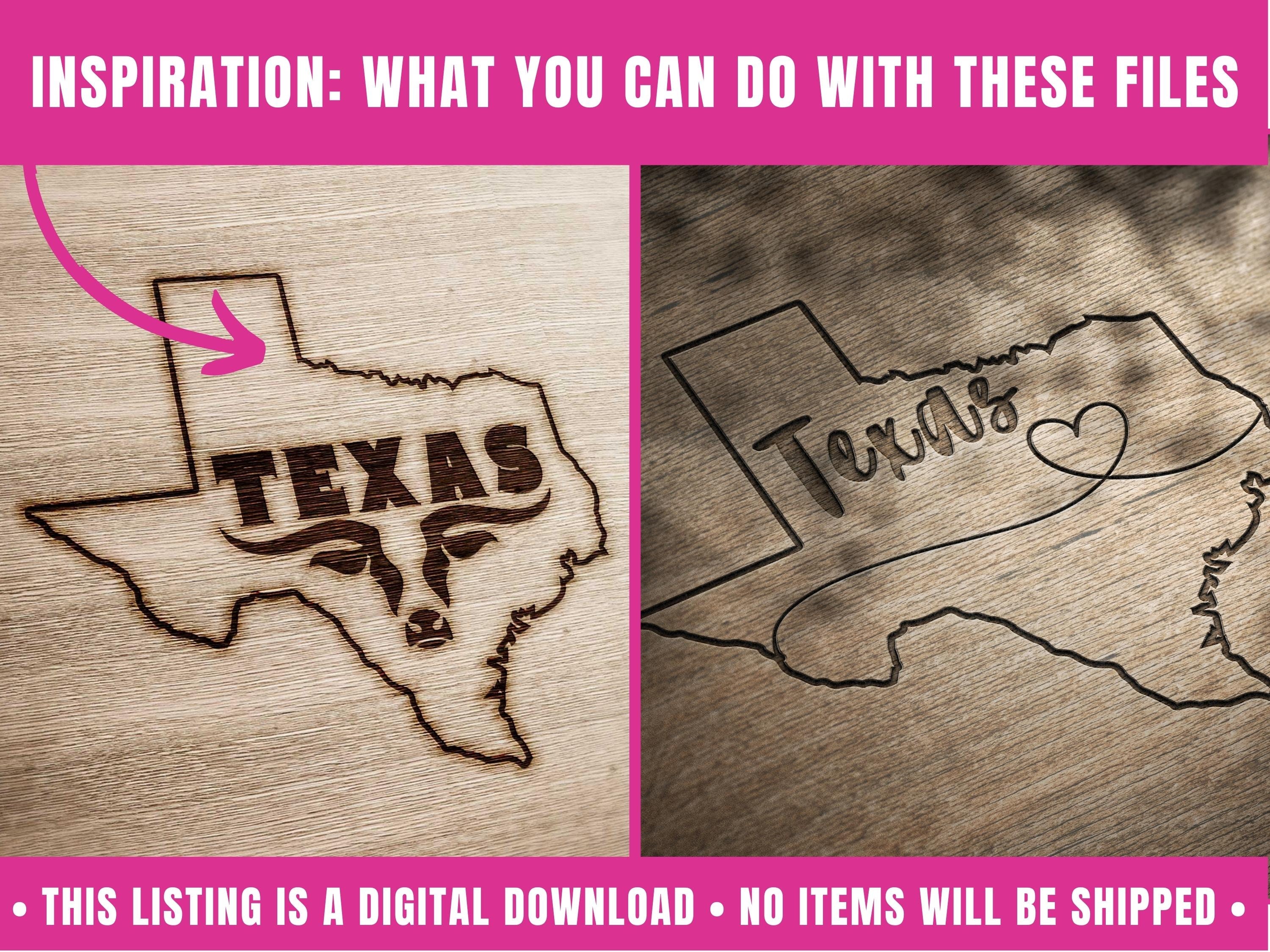 Texas SVG Bundle With State of Texas Svg for Cricut, Texas Outline Svg ...