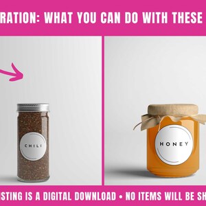 Mason Jar Labels Template With 50 Editable Jar Labels for Canning ...