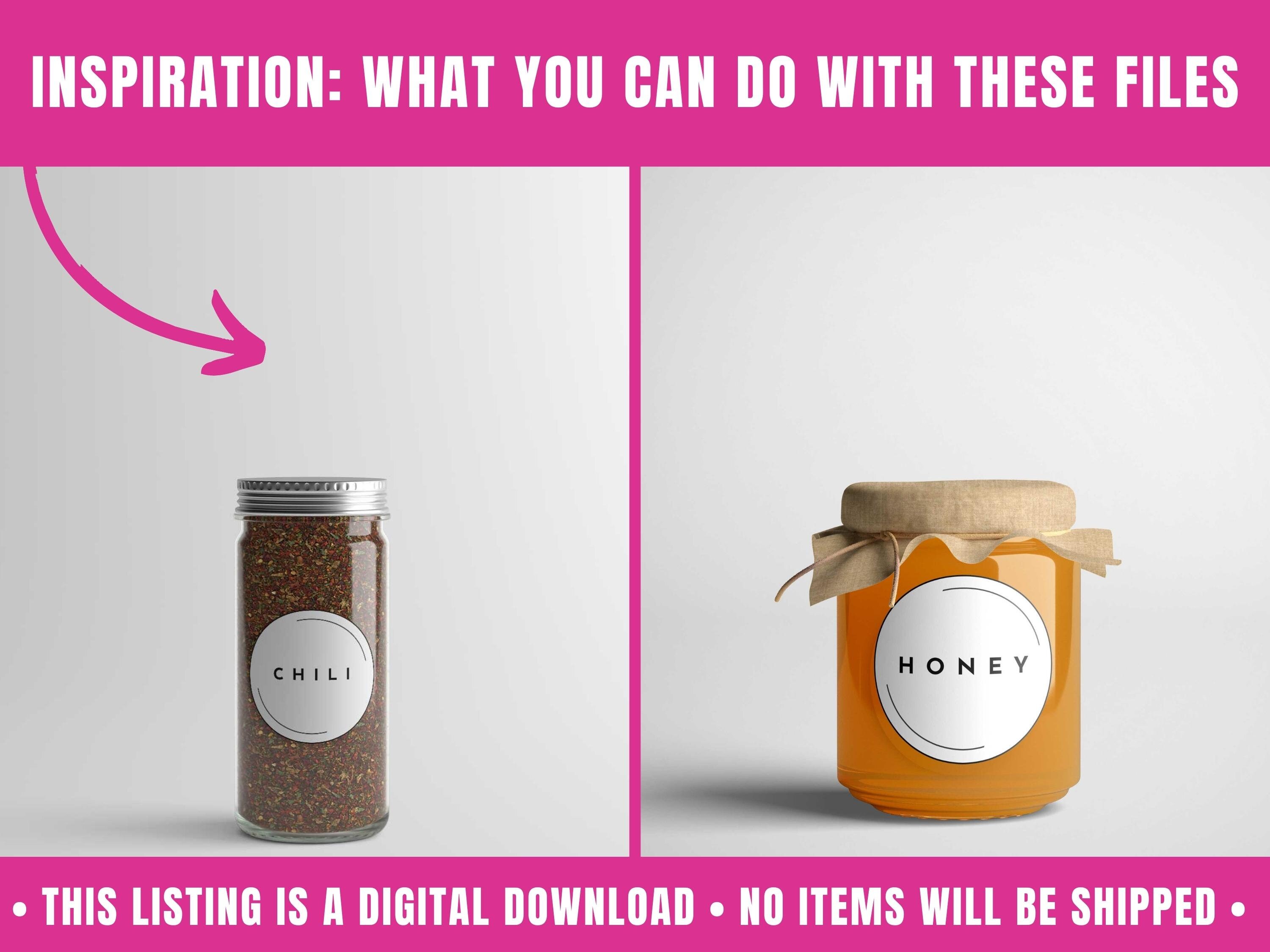 Mason Jar Labels Template With 50 Editable Jar Labels for Canning ...