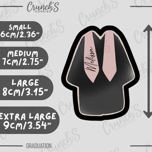 Graduation Gown Cookie Cutter STL File Instant Download | STL Cookie ...