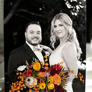 Embroidered Photo, Custom Paper Embroidery Portrait Photos, Wedding ...