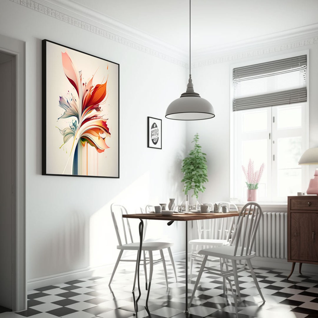 Lily Poster as a Colorful Bouquet Digital Download - Etsy
