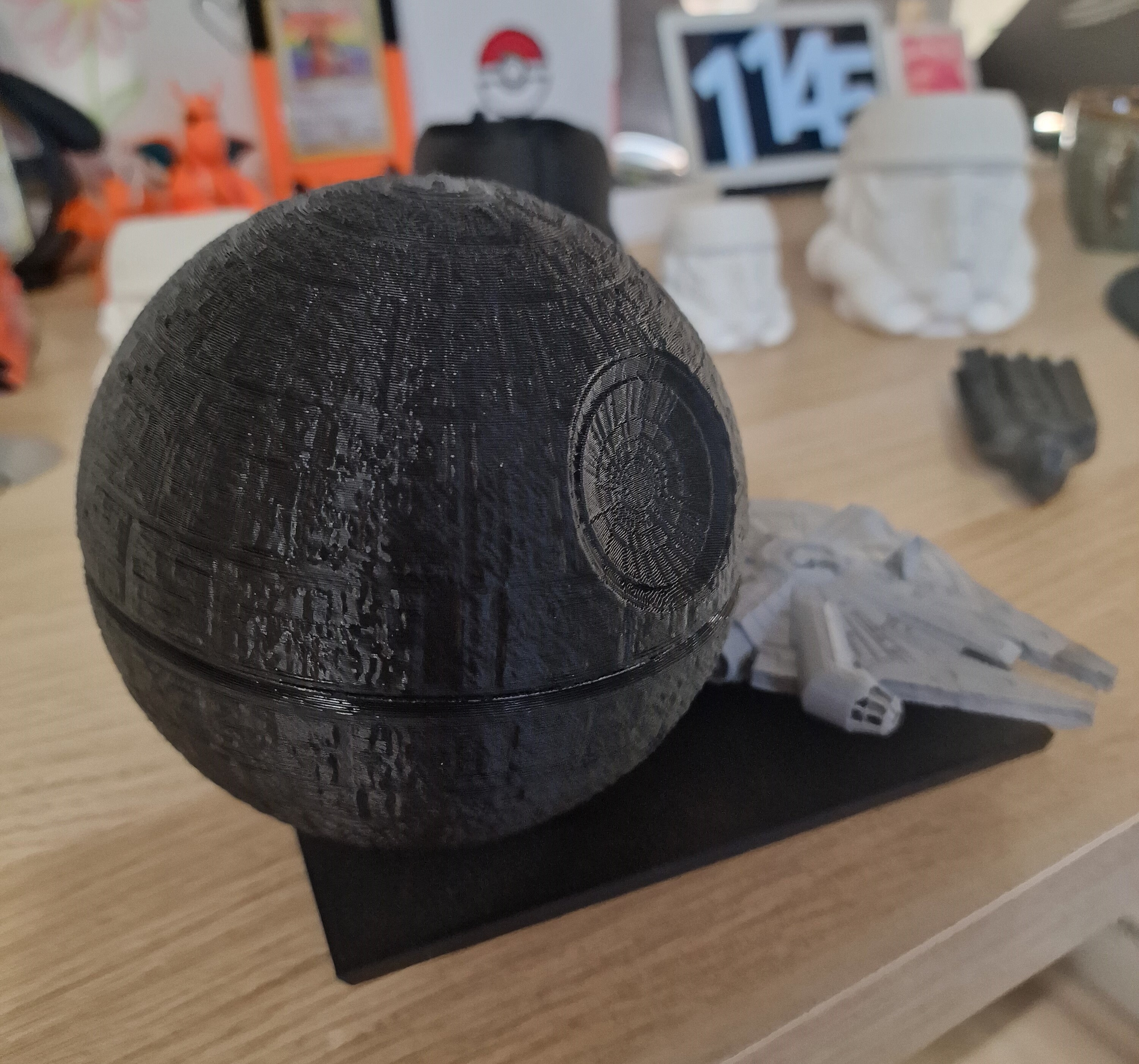 Death Star Scale Model Miniature From Star Wars, Luke Skywalker ...