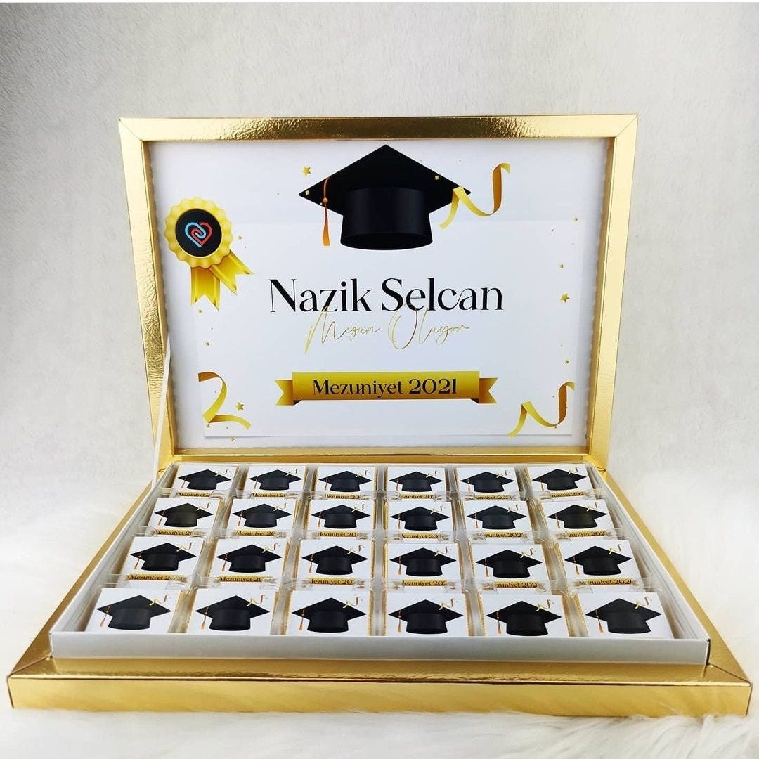 Personalized Chocolate Gift Graduation, Graduation Party, Happy ...
