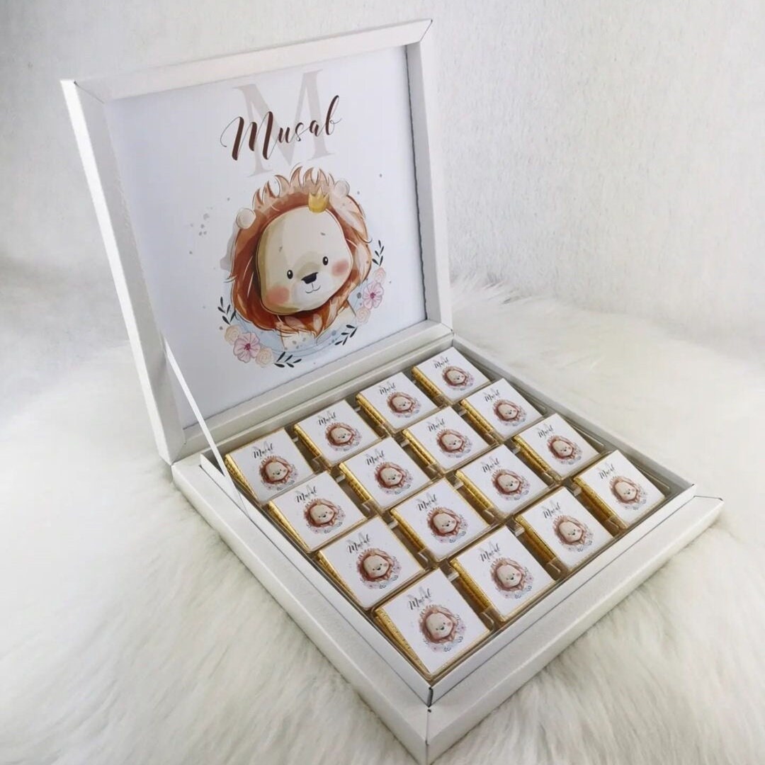 Chocolate Box With Labels for Special Occasions. Baby Shower - Etsy