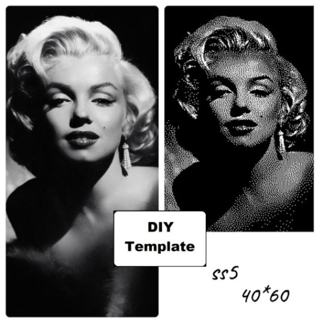 DIY Portrait Template for One-size Crystals - Etsy