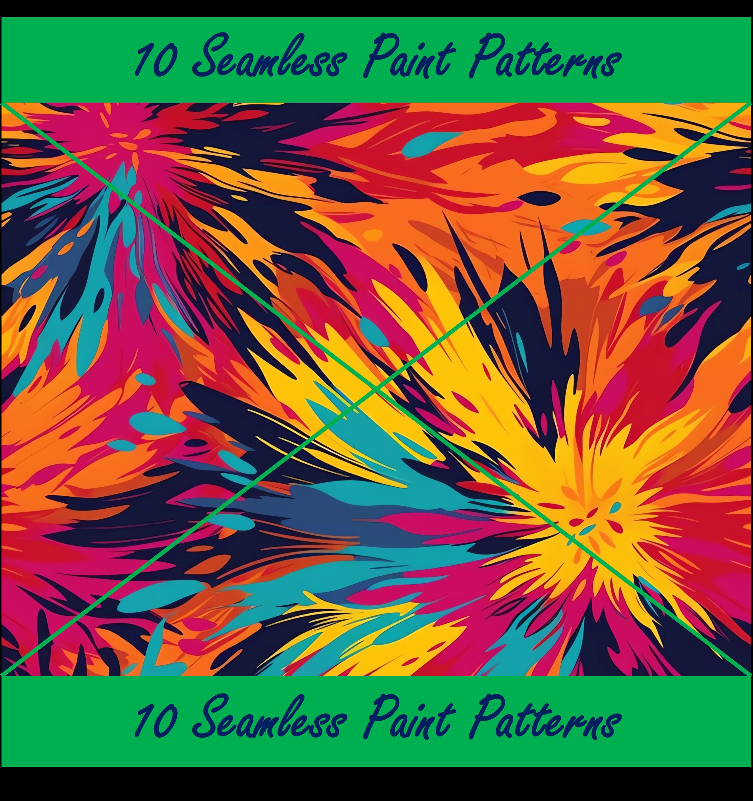 10 Repeatable Paint Splat Patterns - Seamless Digital Download for ...
