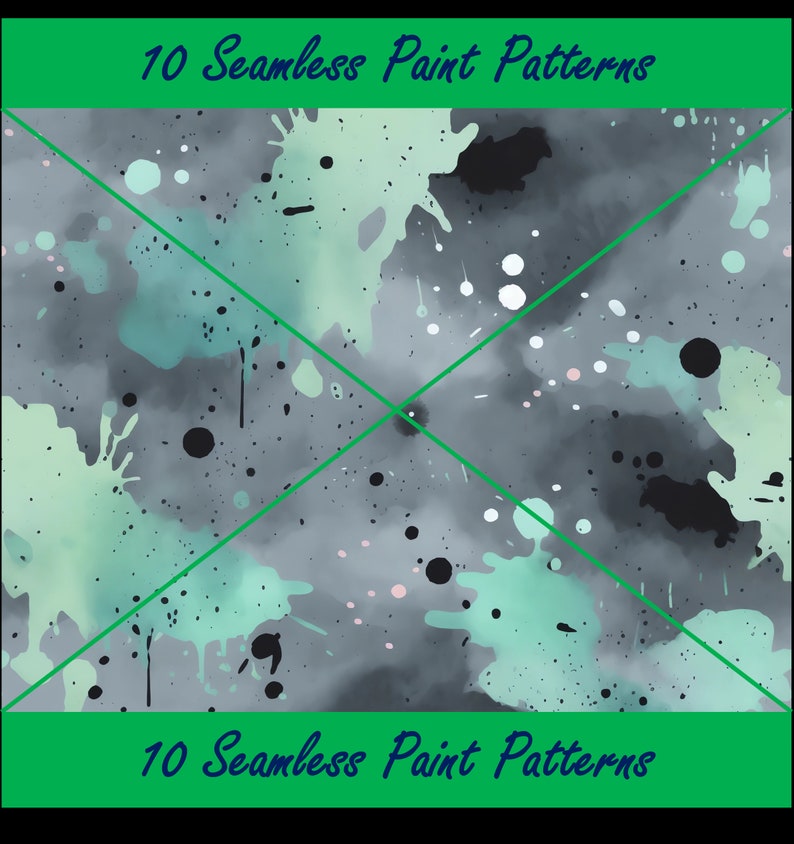 10 Repeatable Paint Splat Patterns - Seamless Digital Download for ...
