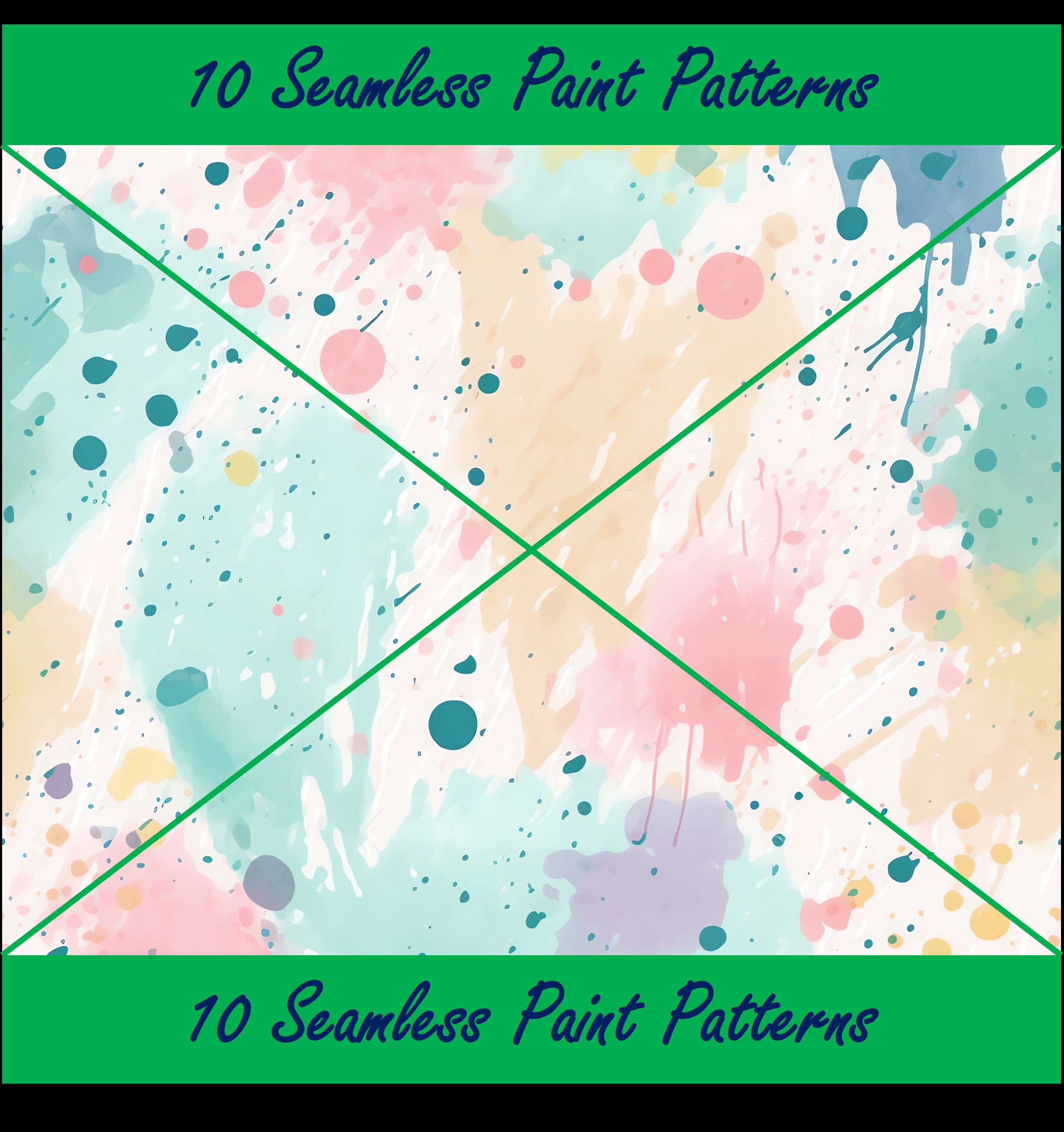 10 Repeatable Paint Splat Patterns - Seamless Digital Download for ...