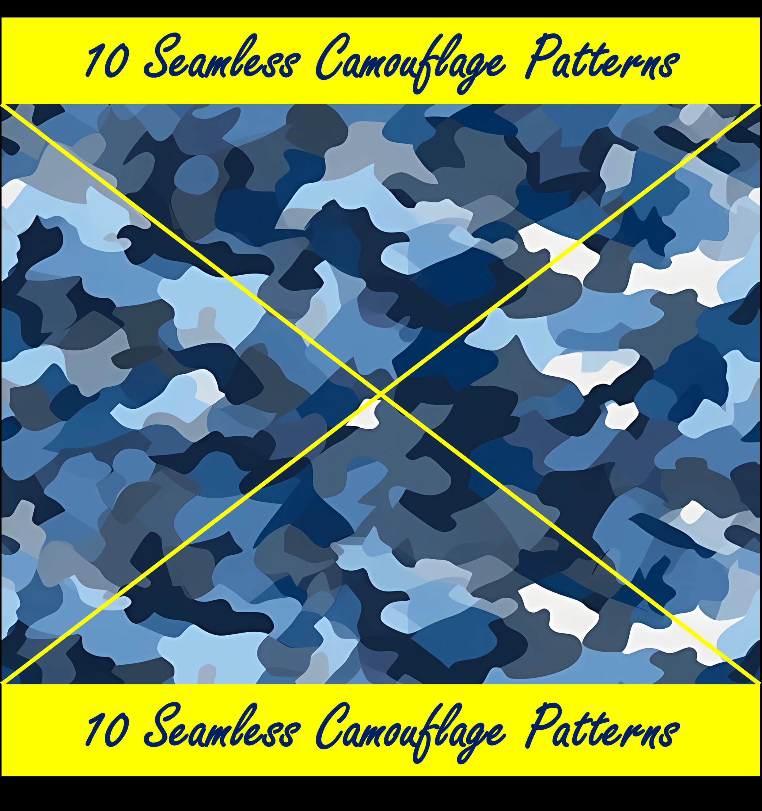 10 Repeatable Camouflage Patterns - Seamless Digital Download for ...