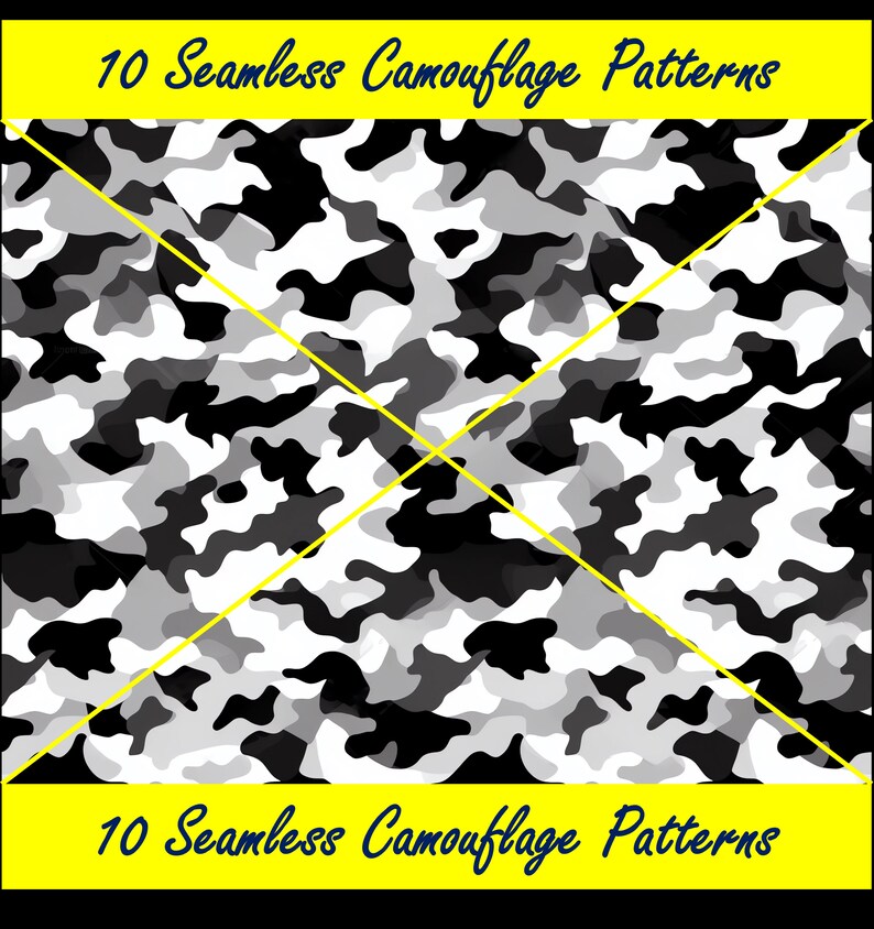 10 Repeatable Camouflage Patterns Seamless Digital Download - Etsy