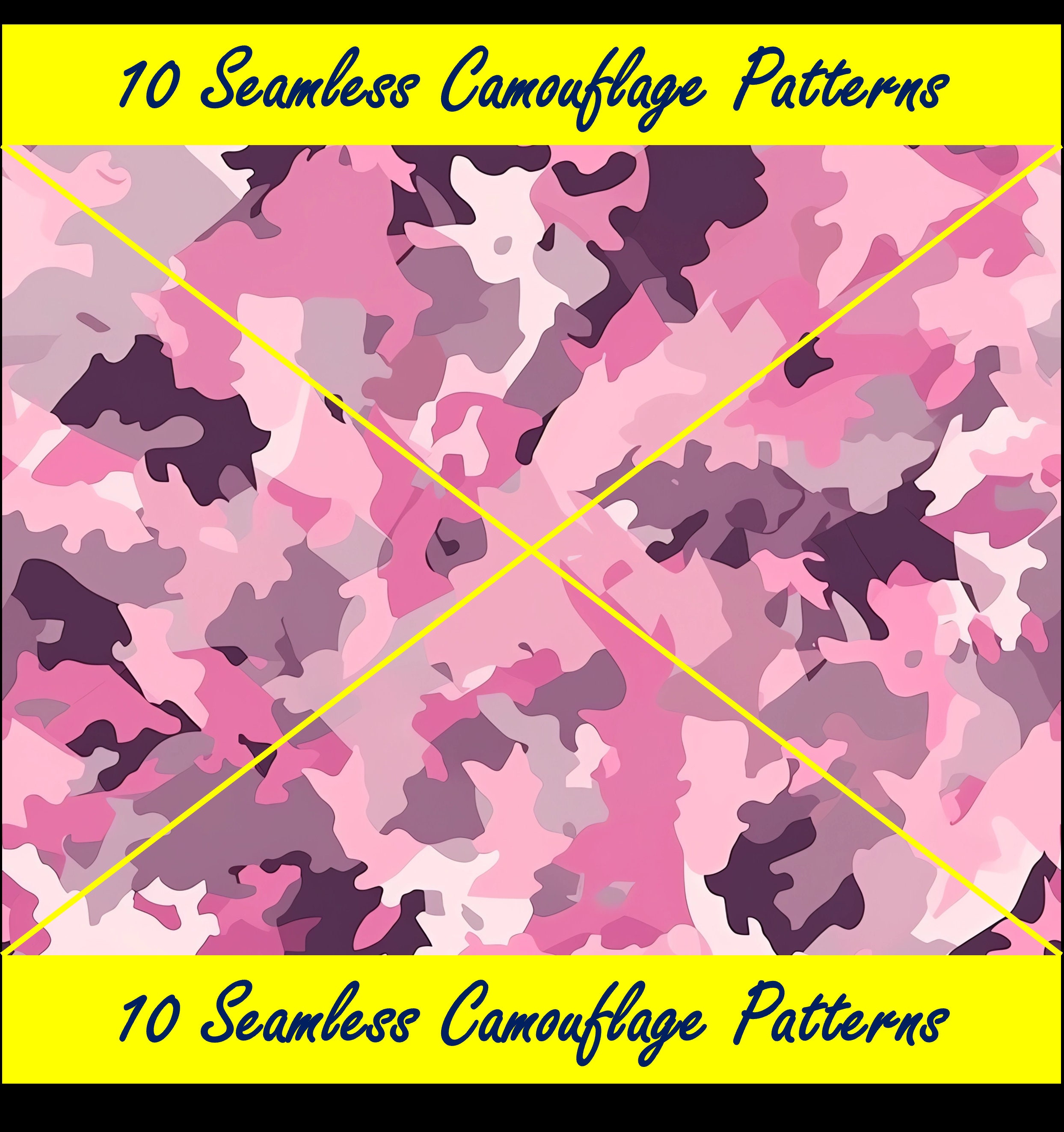 10 Repeatable Camouflage Patterns - Seamless Digital Download for ...