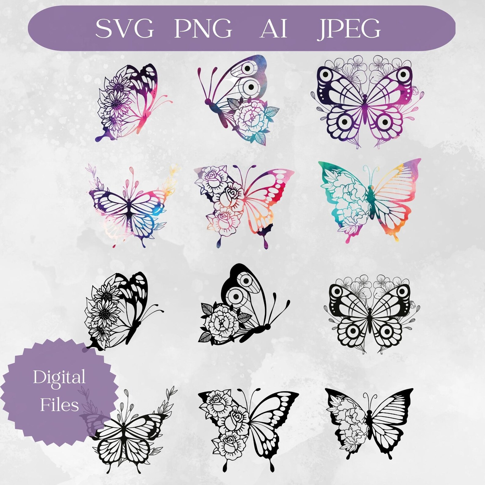 Butterflies SVG Butterfly Silhouette Monarch Butterfly Clipart ...